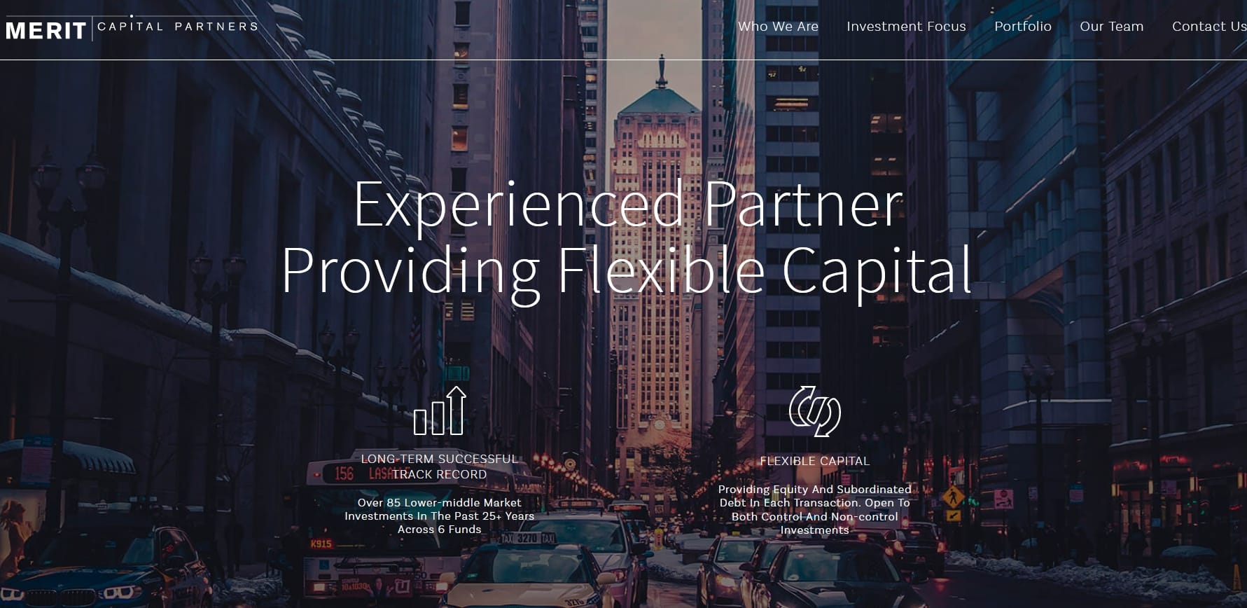 Merit Capital | Redefined Private Equity Firm Website